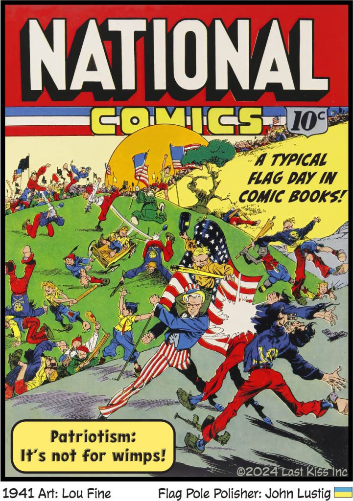 Flag Day–Comic Book Style | Last Kiss